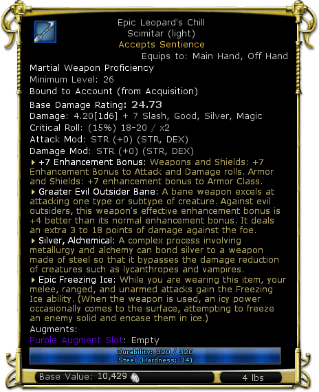 Item:Epic Leopard's Chill - DDO wiki