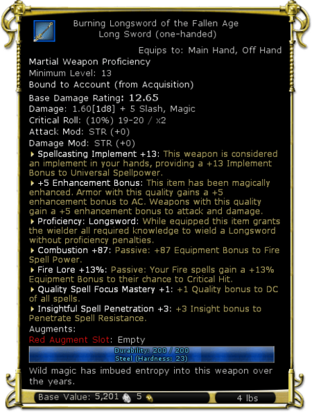 Category:Fire Lore +13 items - DDO wiki