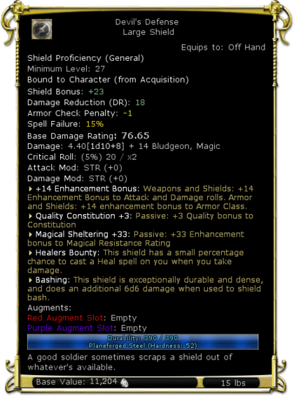 Item:Devil's Defense - DDO wiki
